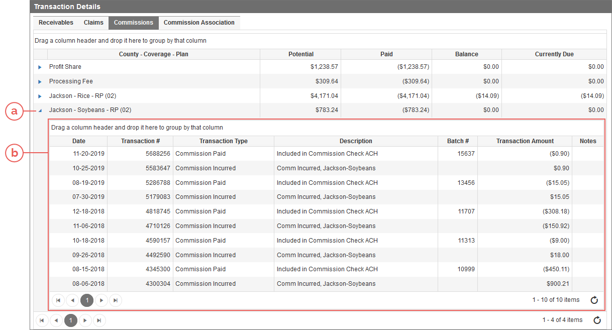 At a Glance: MPCI Policy Balance Tab